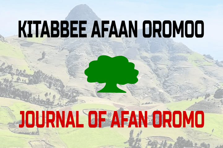 Articles - JOURNAL OF AFAN OROMO